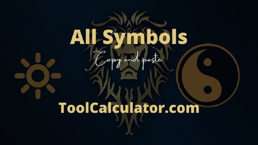 All Symbols (Copy & Paste)